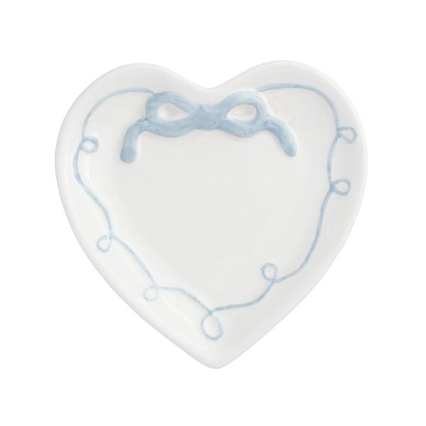 Heart Bow Ring Dish | Ceramic Jewelry Holder | Mud Pie