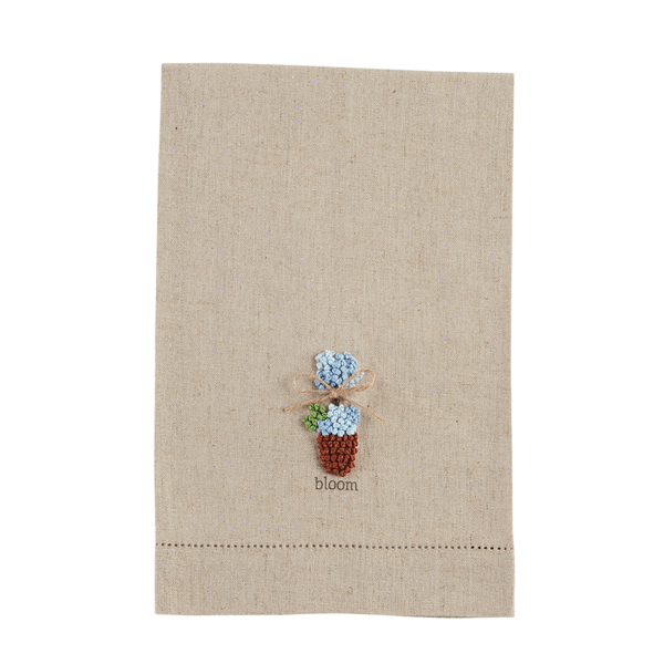 Bloom Topiary French Knot Towel | Mud Pie