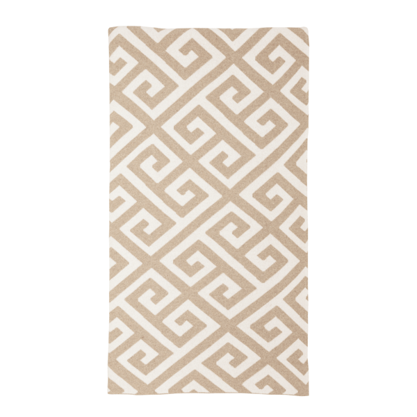 Elegant Greek Key Knit Throw Blanket | Mud Pie