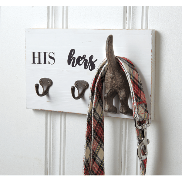 His, Hers & Dog Key Rack | Mud Pie