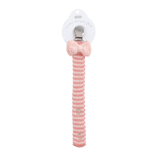 Crochet Light Pink Bow Pacy Clip