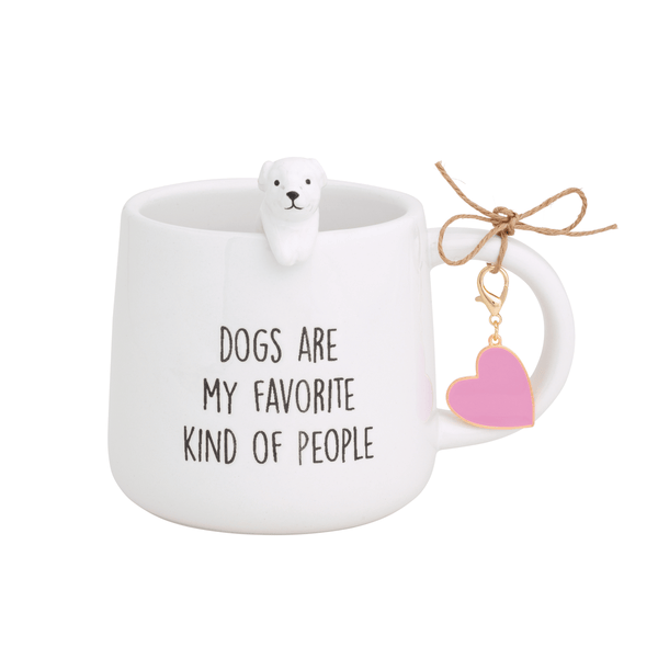 Dogs Are My Fav Mug & Charm Set | Perfect Gift for Dog Lovers | Mud Pie