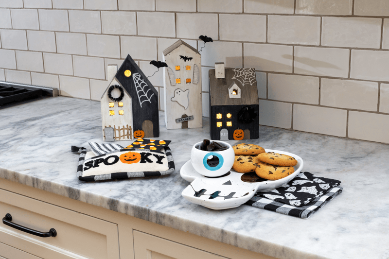 Boo Pot Holder & Dish Towel Set