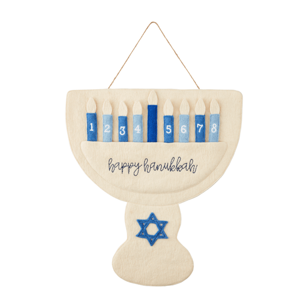Menorah Countdown Calendar | Mud Pie Hanukkah Décor