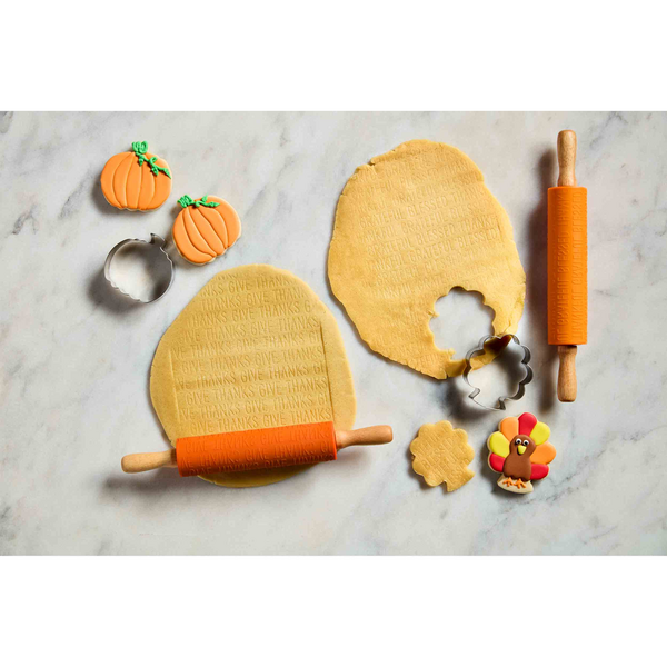 Thankful Silicone Rolling Pin | Mud Pie Thankful Silicone Rolling Pin | Mud Pie