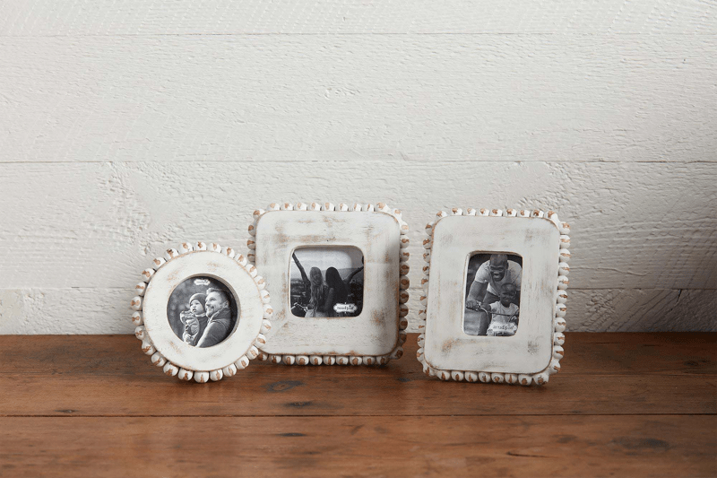 Small Square Beaded Picture frame | Mud Pie