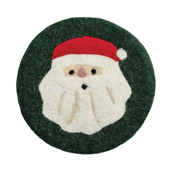 Shop Santa Felted Trivet | Perfect for Christmas | Mud Pie