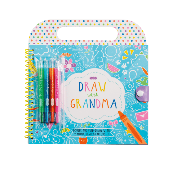 Draw With Grandma 5-Piece Doodle & Color Set for Kids | Mud Pie