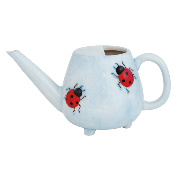 Lady Bug Ceramic Watering Can | Garden Essential | Mud Pie