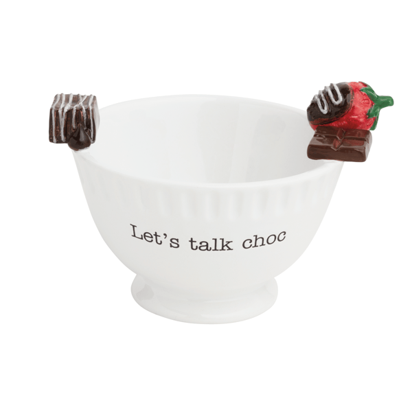 Ceramic Chocolate Dish | Fluted Design for Treats | Mud Pie