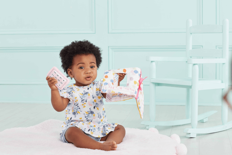 Pink Baby Phone Book | Mud Pie