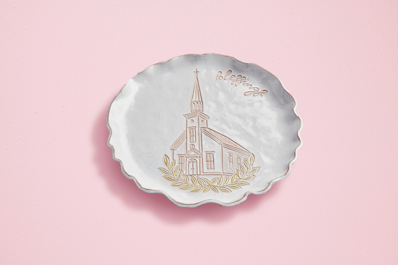 Church Blessing Platter