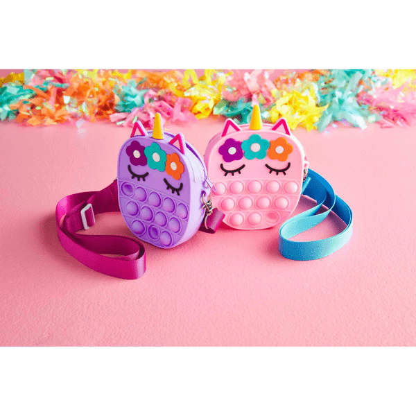 Pink Unicorn Popper Purse | Mud Pie