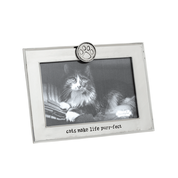 Metal Paw Print Cat Frame