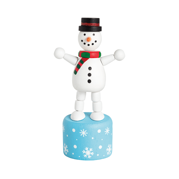 Collapsing Snowman Christmas Toy | Wooden Collapsible Character Toy ...