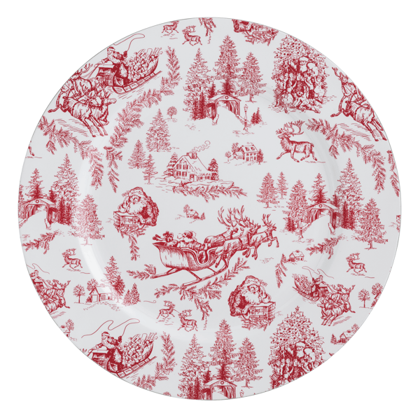 Enamel Toile Charger | Stylish Dining Essential | Mud Pie