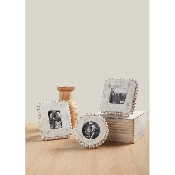 Small Rectangle Beaded Picture frame | Mud Pie