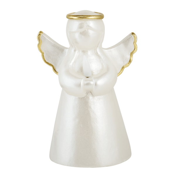 Large Angel Flameless Candle | LED Flame for Safe Glow | Mud Pie