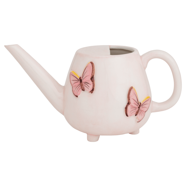 Butterfly Ceramic Watering Can | Garden Decor | Mud Pie