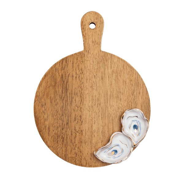Round Wood Oyster Board