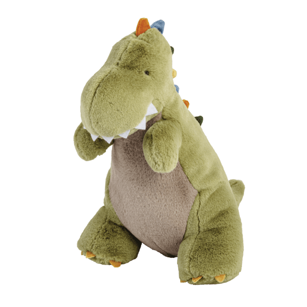 T-Rex Dino Plush | Cozy Faux Fur with Weighted Seat | Mud Pie