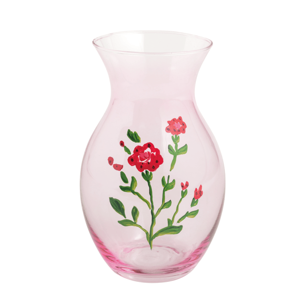 Red Glass Flower Bud Vase | A Vibrant Addition to Any Room | Mud Pie