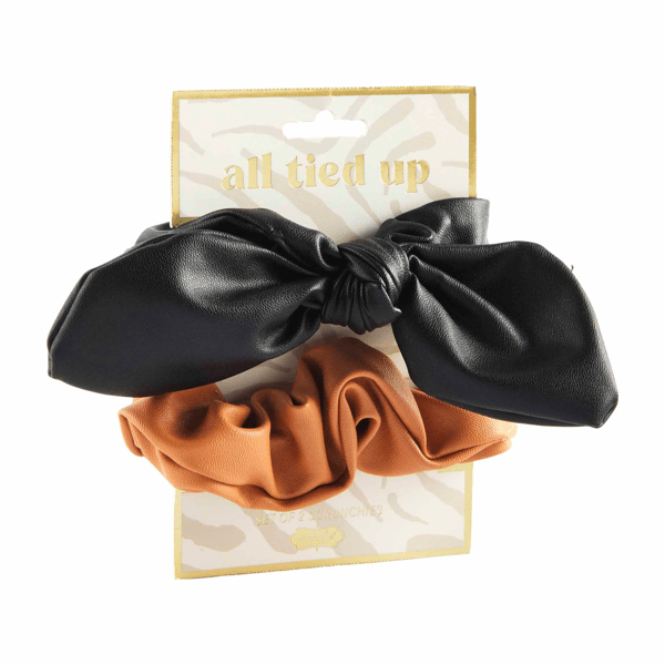 Leather Scrunchie Set | Mud Pie