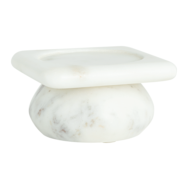 White Marble Pillar Holder