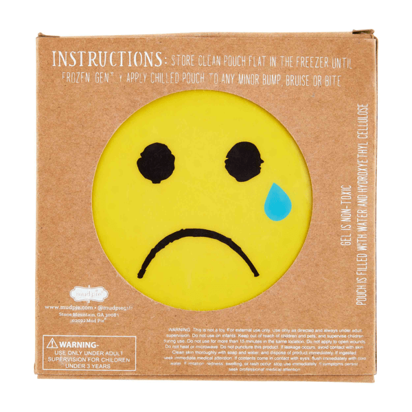 Yellow Emotion Face Ouch Pouch Set | Mud Pie