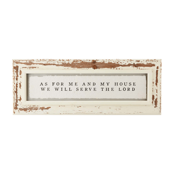 As for Me and My House Wall Sign | Mud Pie