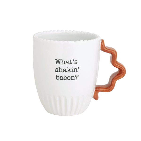 Enjoy Your Brew in Style with the Unique Bacon Handle Mug | Mud Pie