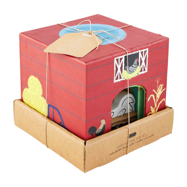 Farm Animal Nesting Box Set | Mud Pie