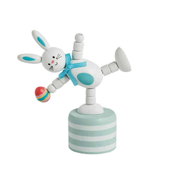 Adorable Blue Bunny Collapsing Toy for Children | Mud Pie