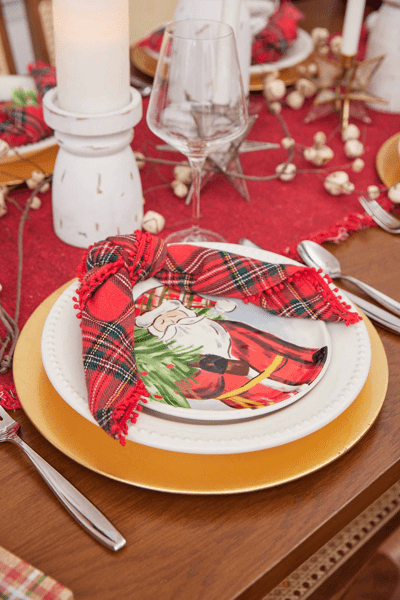 Tartan Napkin Set | Mud Pie