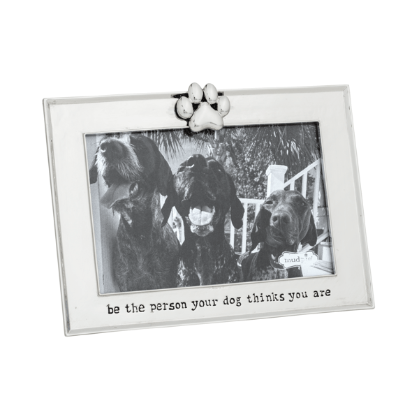 Metal Paw Print Dog Frame