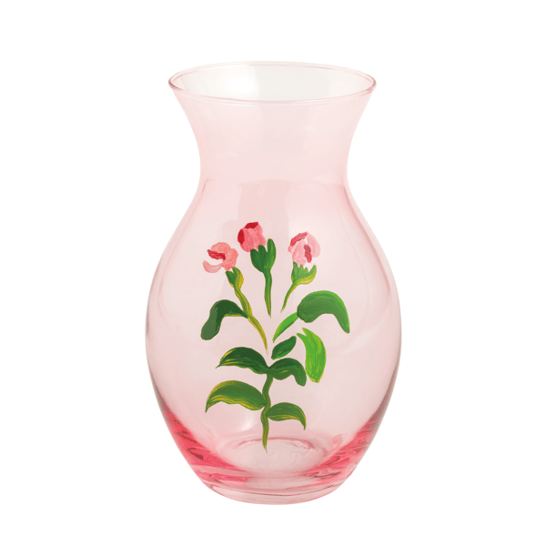 Pink Glass Flower Bud Vase