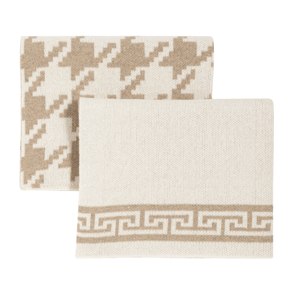 Greek Key Knit Towel Set | Home Hand Towel Set | Mud Pie