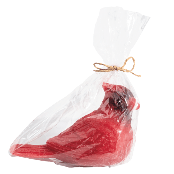 Cardinal Flameless Candle | Figural Wax with LED Flame | Mud Pie