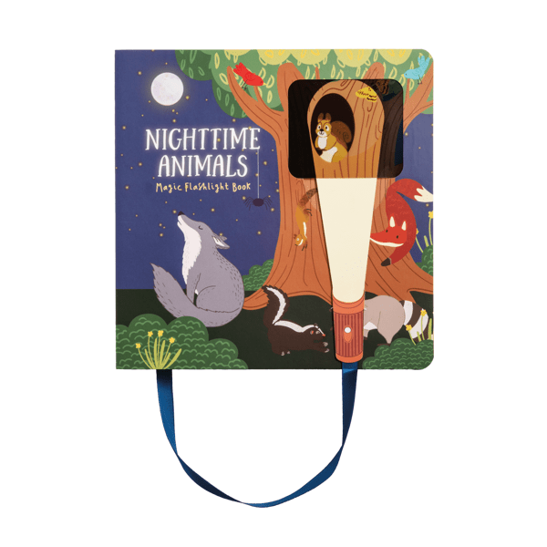 Night Animals Interactive Flashlight Storybook for Ages 3+ | Mud Pie