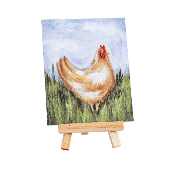 Chicken Easel Plaque