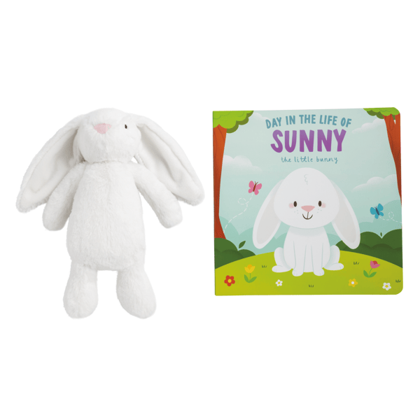 Plush Bunny Book | Interactive Story & Cuddly Companion | Mud Pie