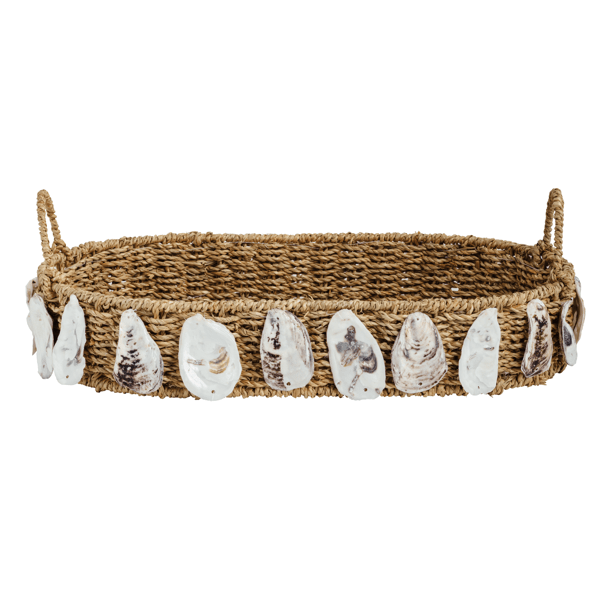 Woven Oyster Shell Tray