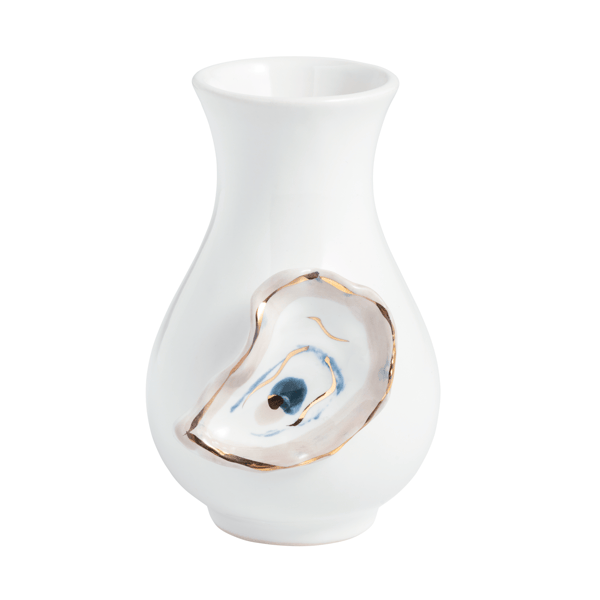 Large Oyster Shell Bud Vase | Coastal Home Decor | Mud Pie